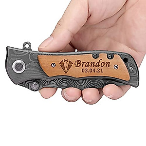 JulStar Groomsmen Proposal Gifts, Personalized Knife for Groomsmen with Box,Groomsmen Knives,Groomsman Gifts for Weddings, Custom Best Man Gifts, Bachelor Gifts For Men
