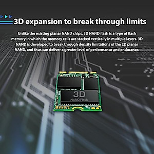 Transcend 128GB MTS430S M.2 2242 SATA3 SSD, Internal Solid State, Compatible with Laptop & PC Desktop - TS128GMTS430S