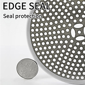 YAFIYGI Shower Drain Cover Hair Catcher Shower Drain Hair Catcher Flat Large Stainless Steel Silicone Trap Protector for Bathroom Floor Round Strainer Screen Standing Tub Stopper Prevents Clogs Round