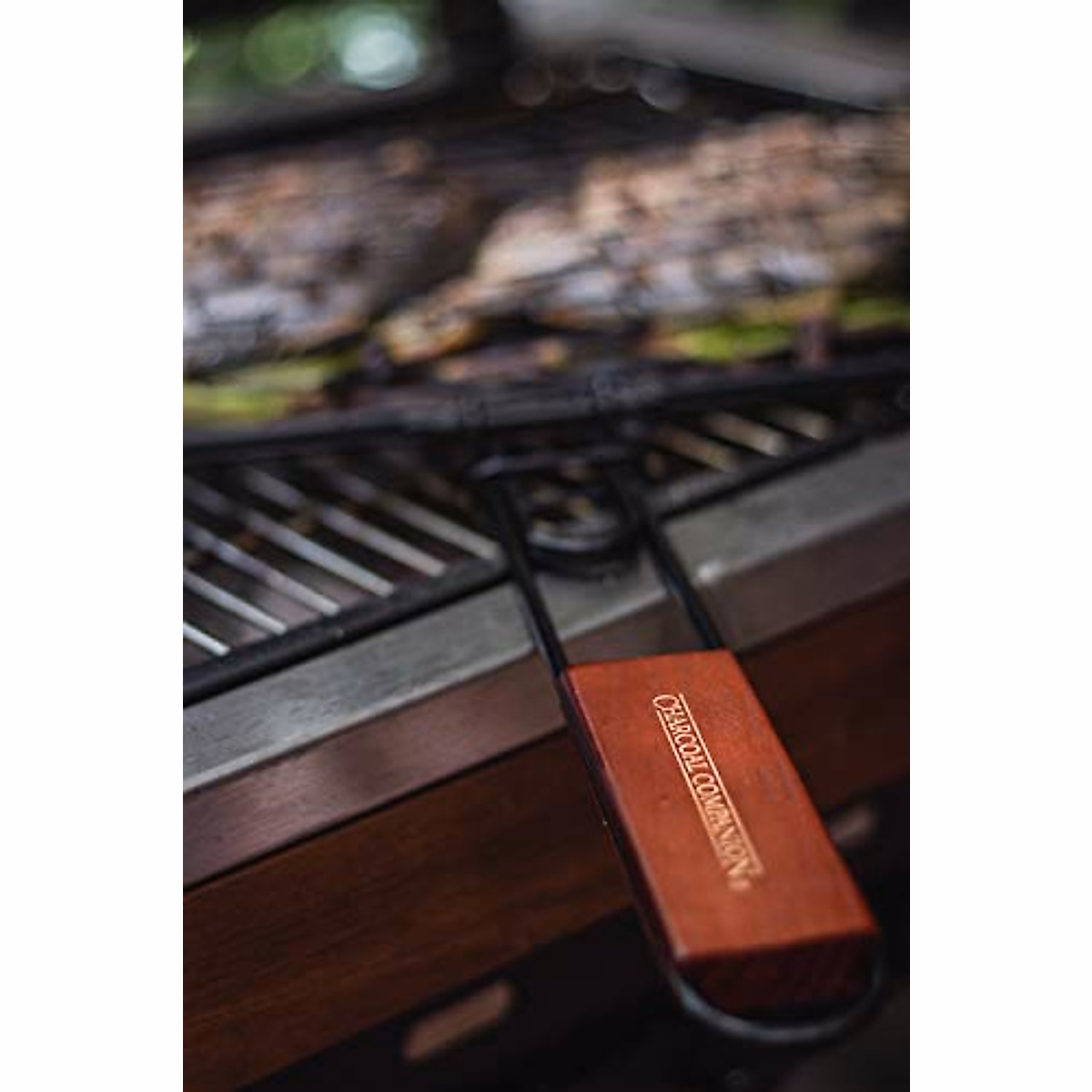 Charcoal Companion CC3150 Flexi Non-Stick Basket with Folding Handle for Easier Storage, Perfect for Grilling Fish, Steaks & More