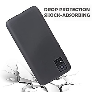 AISELAN for ZTE Avid 589 Shockproof Case Cover [Anti-Fall] [Anti-Scratch] Black Case with Soft TPU Bumper, Protective Case for ZTE Avid 589-5.6 inch (Black)