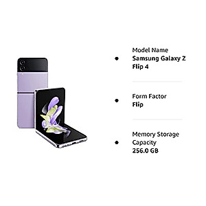 SAMSUNG Galaxy Z Flip 4 256GB Bora Purple - T-Mobile (Renewed)