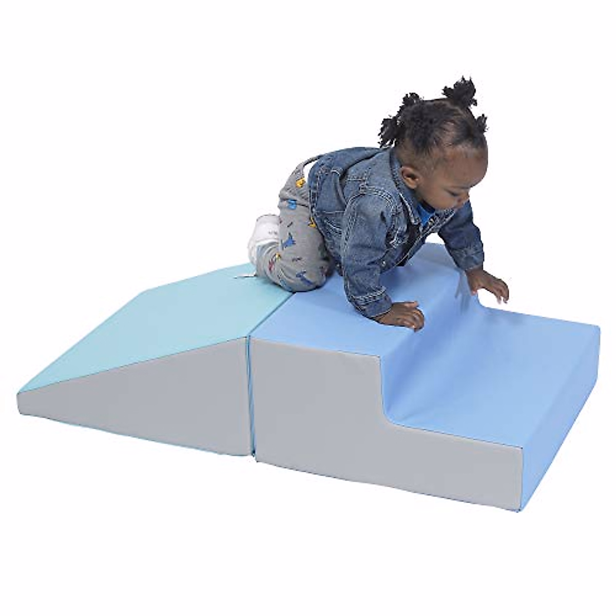 Children's Factory Up & Down 2-Piece Soft Play Set, Foam Toddler Toys, Baby Crawling Mats & Climbers, Contemporary