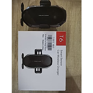 YITUMU Wireless Car Charger,15W Qi Fast Charging Auto-Clamping Car Phone Holder, Air Vent Windshield Dashboard Car Phone Mount,Long Arm Suction Cup Phone Holder for iPhone Samsung LG