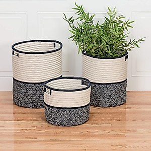 Colonial Mills Jaydon Basket, 16"x16"x20", Blue