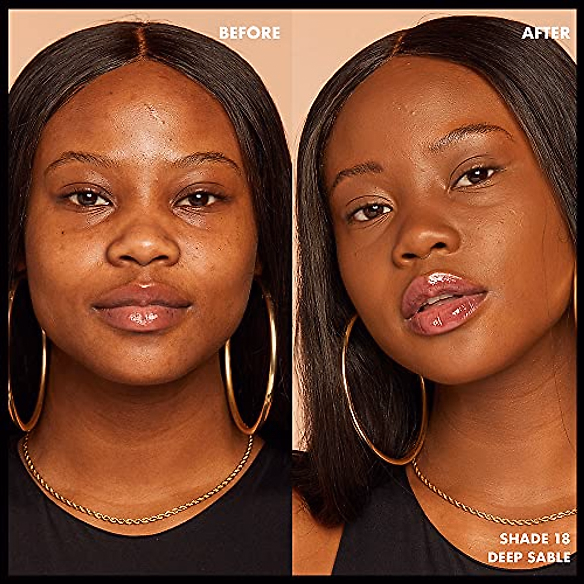 NYX PROFESSIONAL MAKEUP Can't Stop Won't Stop Foundation, 24h Full Coverage Matte Finish - Deep Sable (Pack of 2)