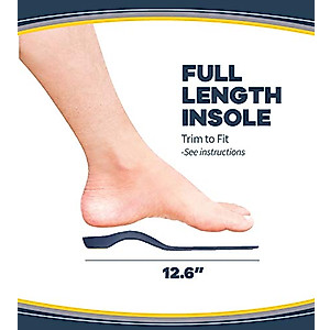 Dr. Scholl's LOWER BACK Pain Relief Orthotics // Clinically Proven Immediate and All-Day Relief of Lower Back Pain (for Men's 8-14, also available for Women's 6-10)