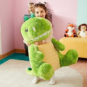IKASA Large Dinosaur Stuffed Animal Plush Toy,Giant T-Rex Cute 23" Jumbo Soft Toys,Huge Big Size Fluffy Plushy Fat Plushie,Gifts for Kids