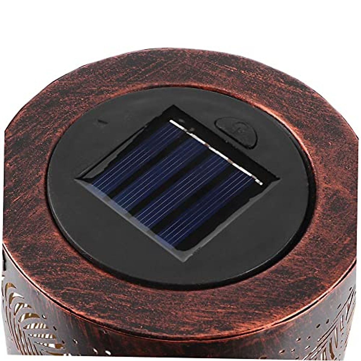 Outdoor Solar Lanterns Hanging Lights Hollowed Out Courtyard Lamp Decorative Wall Lamps for Garden Backyard Home