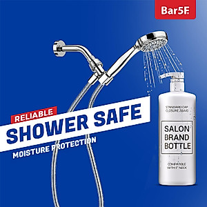 Bar5F Pump for 33.8-Oz Shampoo and Conditioner Liter Bottles (1" inch Bottle Neck 28/410) 2-Pack