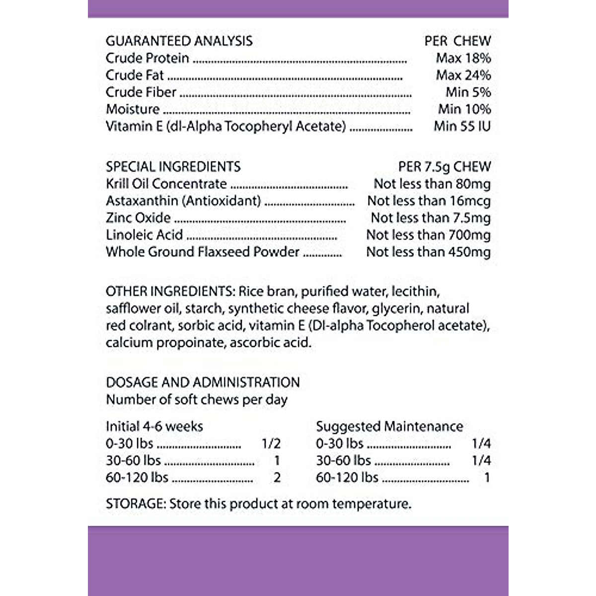 Pet Vitamin Co - Krill Oil Shed-Free Soft Chews for Dogs - Reduce Shedding & Itching - Rich in Omega 3 & Antioxidants - Improves Skin & Coat - Made in USA - 60 Soft Chews