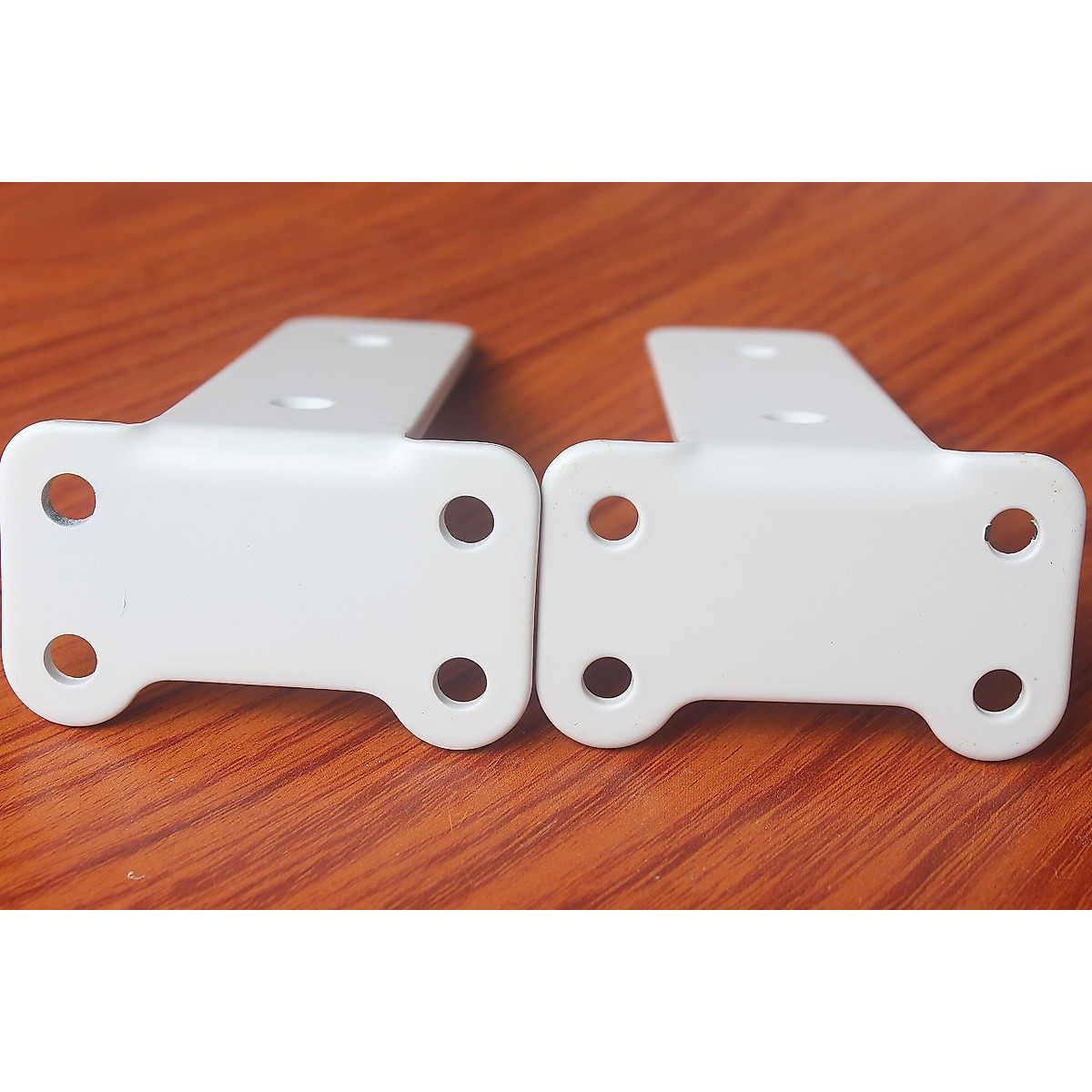 12 Pack - 5 inch White Hidden Invisible L Shelves Brackets, Floating Hidden Shelf Brackets Heavy Duty Shelf Brackets Industrial L Shelf Bracket (1/5 Inch Thicked) Iron Shelf Brackets