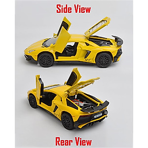 iLooboo Alloy Collectible Lamborghini Toy Vehicle Pull Back Die-Cast Car Model with Lights and Sound