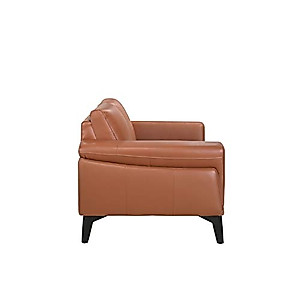 New Classic Furniture Como Loveseat, Terracotta