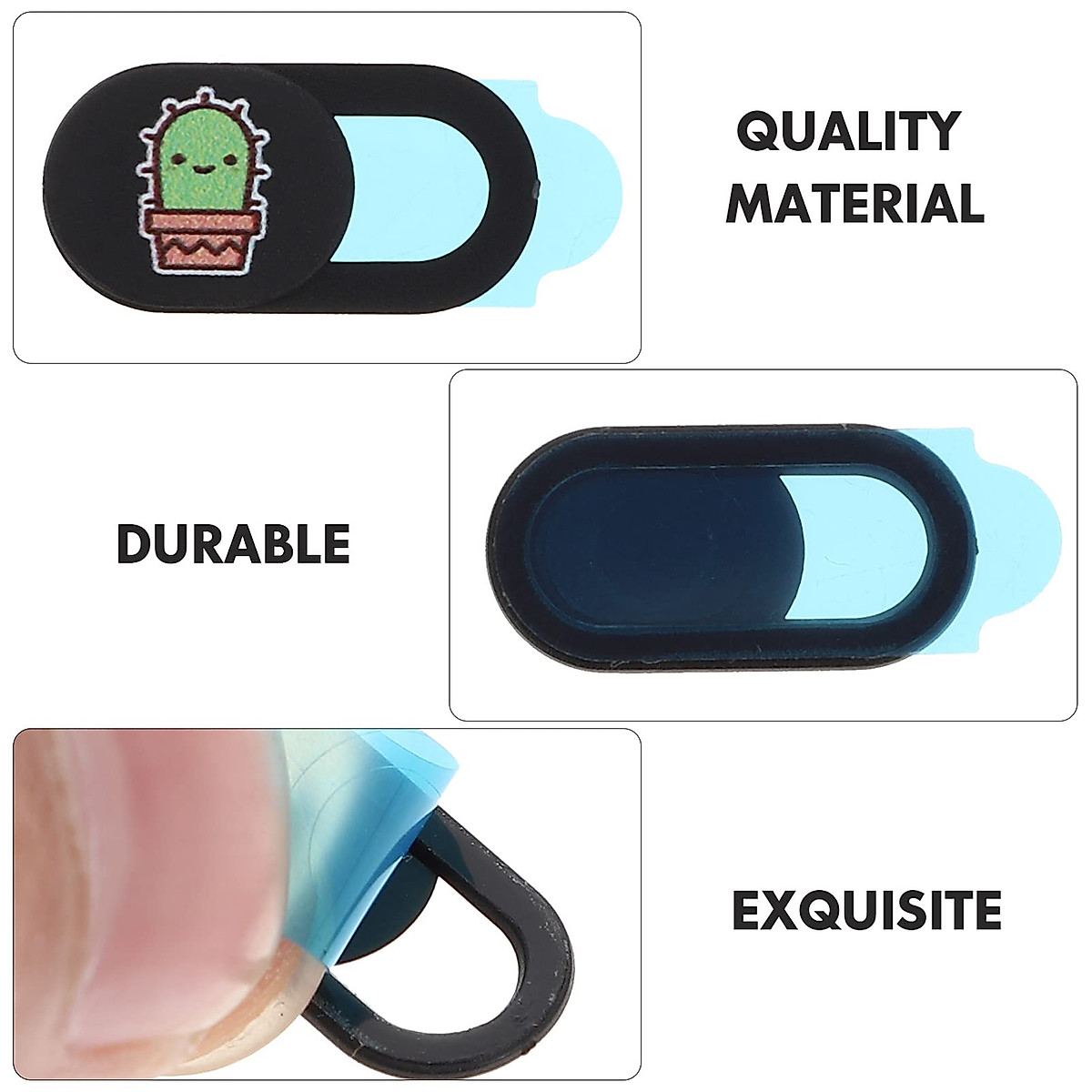 ibasenice 3pcs Privacy Cover Tablet Camera Covers Computer Lens Covers Tablet Webcam Lids Camera Protectors Privacy Lens Covers Webcam Lens Covers Laptop Webcam Covers Phone Webcam Covers