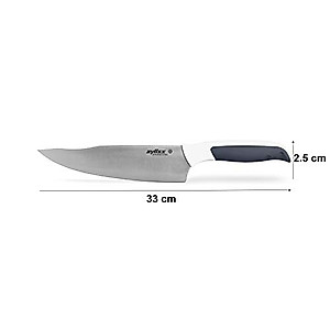 Zyliss E920210 Comfort Chef Knife | 18.5 cm/7.25 Inch | Japanese Stainless Steel | Black/White | Kitchen Knife | Dishwasher Safe | 5 Year Guarantee