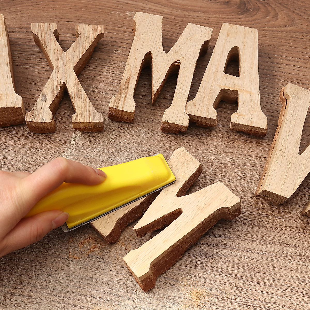 60 Sheets Micro Detail Sander Paper Kit,3.5”x 1”Hand Sanding Block for Small Projects Wet Dry Hook & Loop Silicon Carbide 80 to 400 Grit Sandpaper for Wood Crafts,Tight Narrow Spaces Metal Finishing