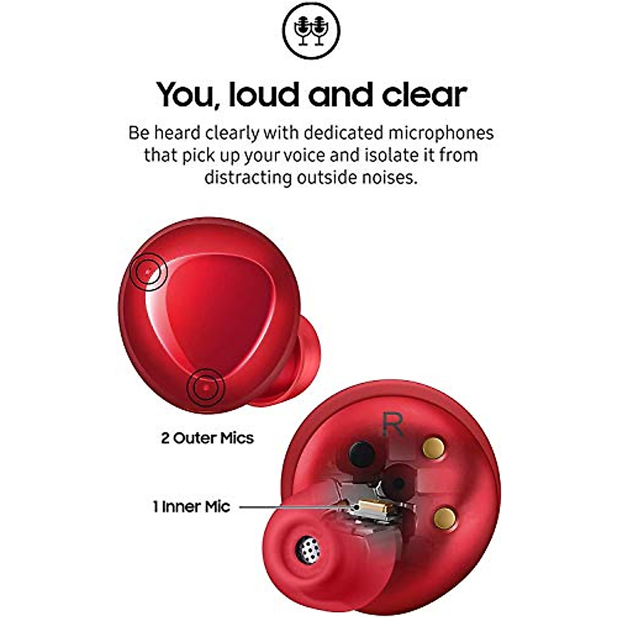 Urbanx Street Buds Plus True Wireless Earbud Headphones for Samsung Galaxy - Wireless Earbuds w/Noise Isolation (US Version with Warranty)