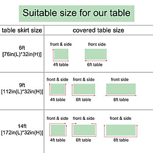 Rainbow Tutu Table Skirt 6ft for Round Retangle Table Tassels Tulle Table Skirting for Birthday Wedding Party Decoration