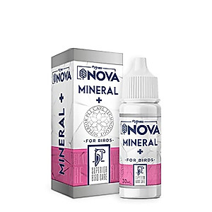 VHD MyBird Nova Mineral for Cage Birds - for Budgerigars, Domestic Canary, Parrots, Goldfinches and Pigeons, Big and Little Cage Birds, Vitamin Supplement for Birds, 2 Pack – (60 ml) 2 Fl Oz