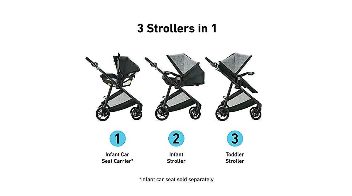 Graco Modes Element Stroller - 3-in-1 Travel System with Reversible Seat