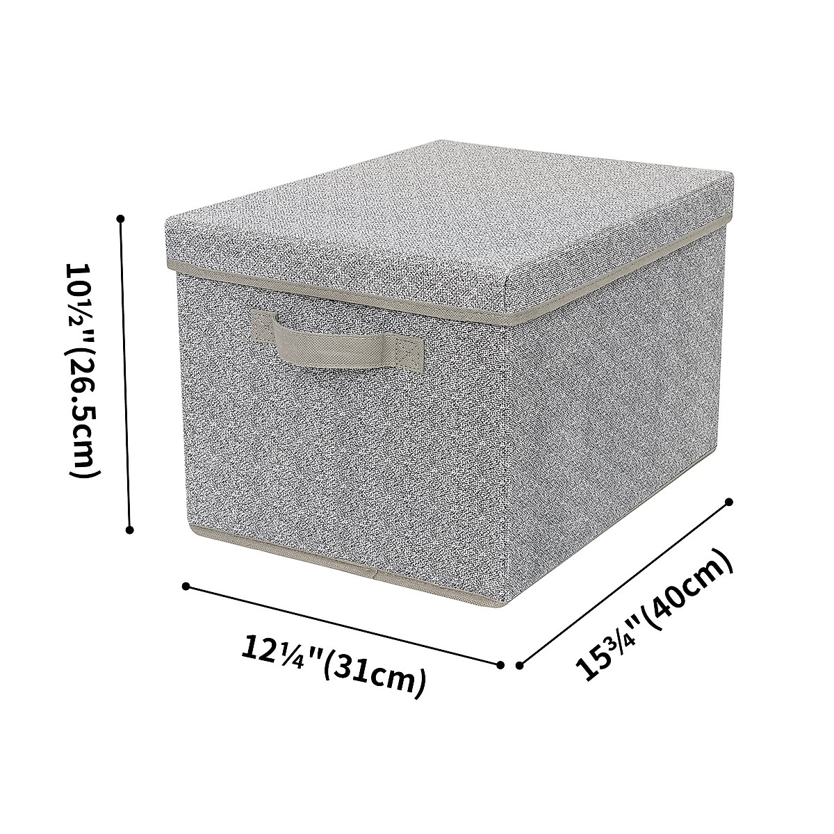 GRANNY SAYS Bundle of 3-Pack Cloth Storage Boxes & 2-Pack Wicker Baskets for Organizing