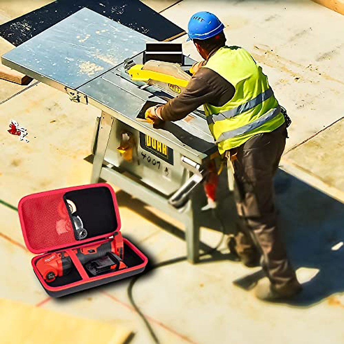 Khanka Hard Storage Case Replacement for Milwaukee 2626-20 M18 18V Lithium Ion Cordless 18,000 OPM Orbiting Multi Tool, Case Only