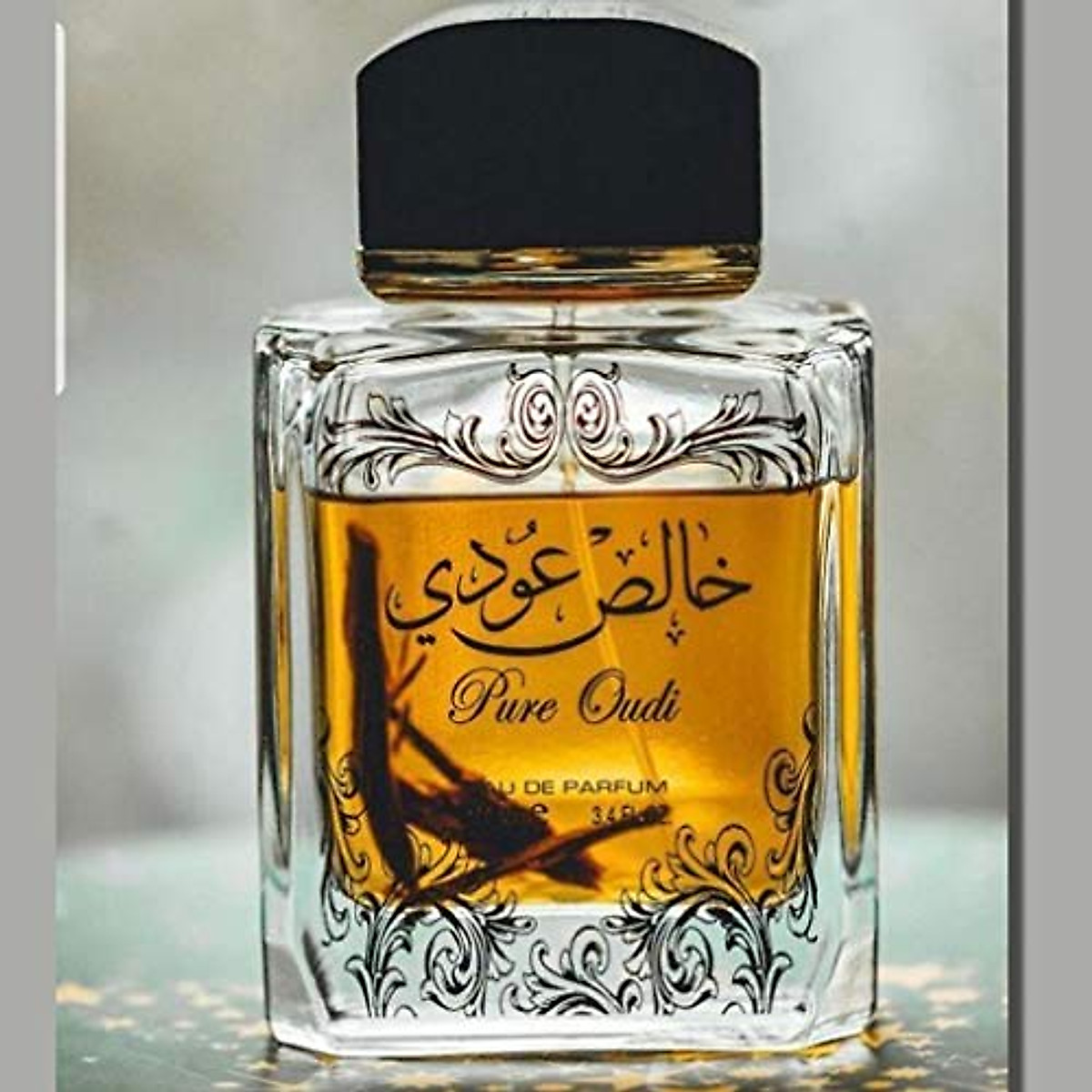 Pure Oudi for Men EDP - Eau De Parfum 100ML (3.4oz) | Spicy & Woody Fragrance | Oriental Blend with Notes of Vanilla, Cedar, Nutmeg, Jasmine, and Subtle Oud | Everyday Essential | by Lattafa