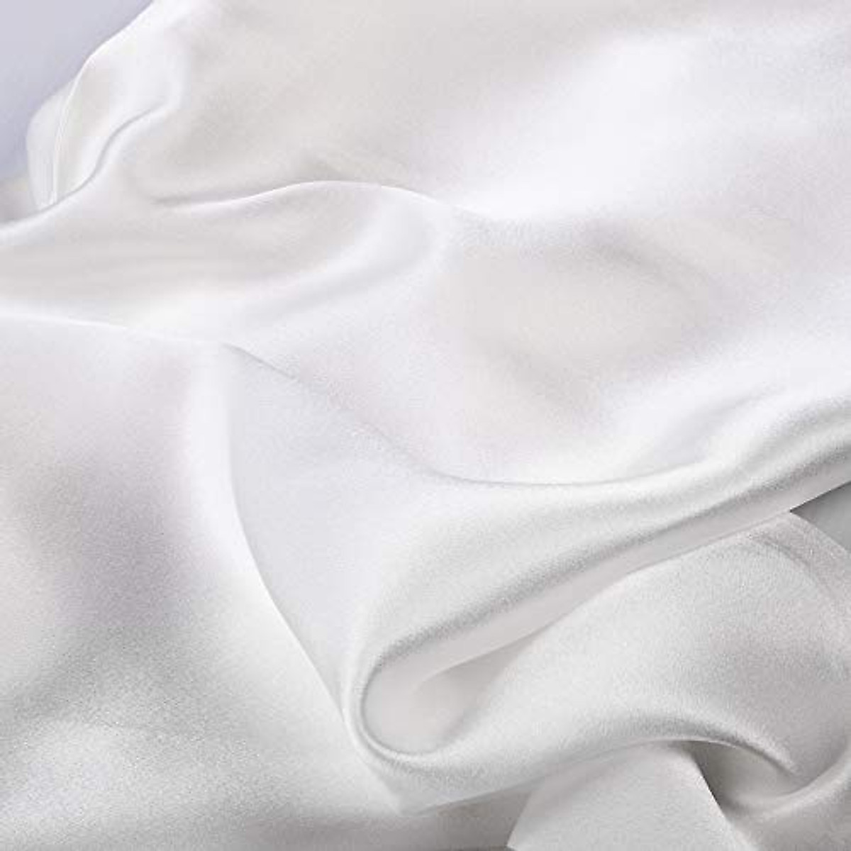 NTBAY Natural Mulberry Silk Toddler Pillowcase for Hair and Skin, Both Side 19 Momme Silk, 1 Pack Travel Pillow Case, 13x18 Inches, White