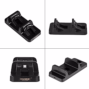 Dual Charging Docking Station, USB Gamepad Charger Stand, with LED Charging Indicator, Convenient and Compact Design, for Playstation 4 Game Controller