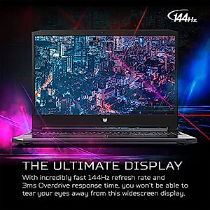 Acer Predator Helios 300 PH315-54-760S Gaming Laptop | Intel i7-11800H | NVIDIA GeForce RTX 3060 GPU | 15.6" FHD 144Hz 3ms IPS Display | 16GB DDR4 | 512GB SSD | Killer WiFi 6 | RGB Keyboard