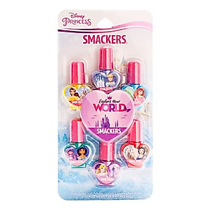 Lip Smacker Nail Polish, 6 Moisturizing, Smoothing Soft Shine, Hydrating & Protecting Fun Flavors, Cruelty-Free & Vegan - Disney Princess