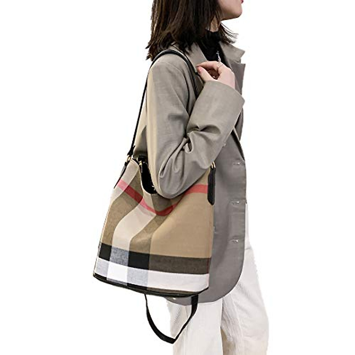 oneyes Tote bag for Women Handbags for teen girls Shoulder bag tote handbags for girls Crossbody bags for teens Work bags (Black)