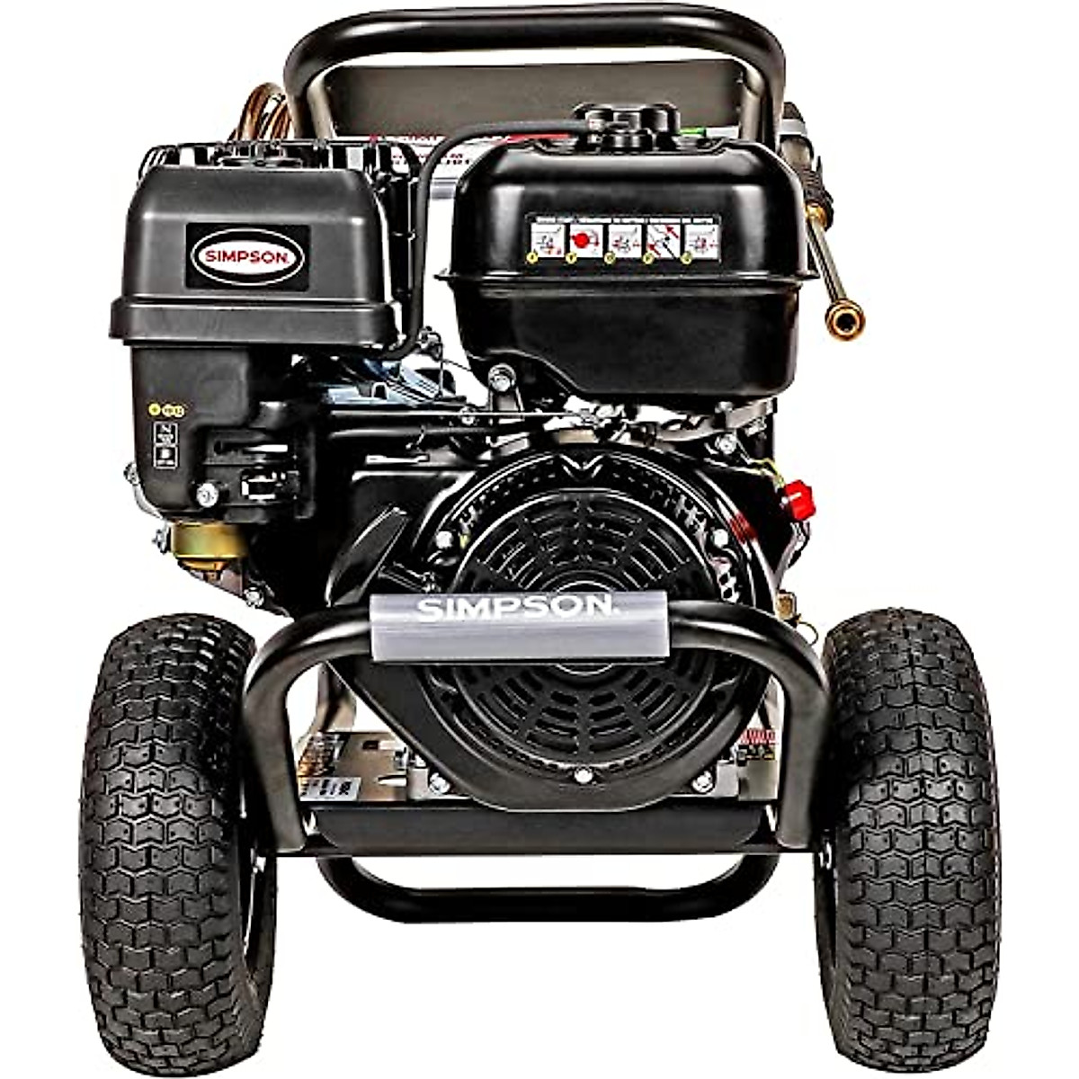 SIMPSON Cleaning PS60843 PowerShot 4400 PSI Gas Pressure Washer, 4.0 GPM, CRX 420cc Engine, Includes Spray Gun and Extension Wand, 5 QC Nozzle Tips, 3/8-inch x 50-foot Monster Hose