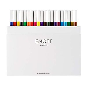 Mitsubishi Uni Water-Based Pen EMOTT 40 Color PEMSY40C