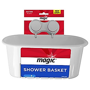 Magic Suction Basket - Keep Your Shower or Bathtub Area Organized, White