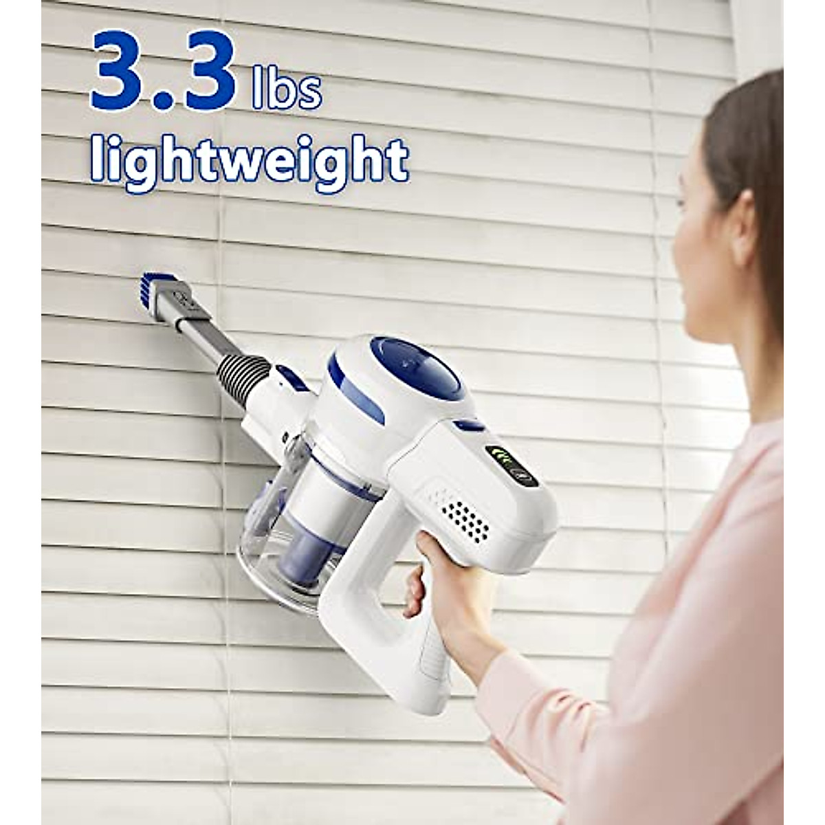 ORFELD Cordless Vacuum Cleaner, 22000Pa Powerful Cordless Vacuum 6 in 1, 35Mins Long Runtime, Lightweight & Ultra-Quiet Stick Vacuum for Hardwood Floor Carpet Pet Car Cleaning