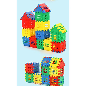 Interlocking Building Blocks Toys for Kids - Toddlers Building Blocks Educational Toys Set 70 PCS 15F
