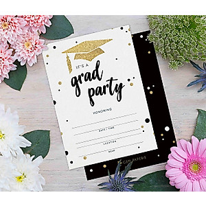 GSM Brands Invitations for Graduation Party - 20 Cards with Envelopes