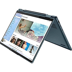 Lenovo Yoga 7i 14 2-in-1 Laptop 14" 2.2K IPS Touchscreen (300 nits, 100% sRGB, TÜV Low Blue Light) 12th Gen Intel 10-Core i7-1255U 16GB RAM 512GB SSD Backlit Fingerprint Thunderbolt Win11 Blue + Pen
