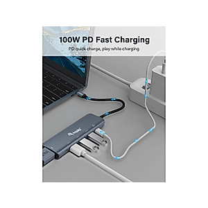 Equip 133487 USB-C 5-in-1 Multifunction Adapter HDMI USB 3.2 Gen1 100W USB PD