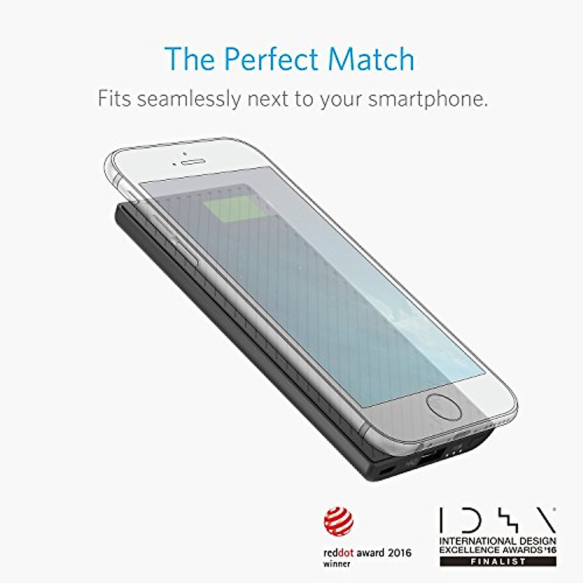 Anker PowerCore Slim 5000 Portable Charger, Ultra Slim 5000mAh External Battery with High-Speed Charging Technology, Pocket Friendly Power Bank, Perfectly Designed for Smartphones