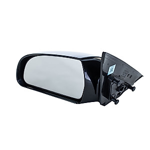 Dependable Direct Driver Side Mirror for (2006 2007 2008 2009 2010) Hyundai Sonata Unpainted Heated Power Operated Right Outside Rear View Replacement Door Mirror - Parts Link #: HY1320149