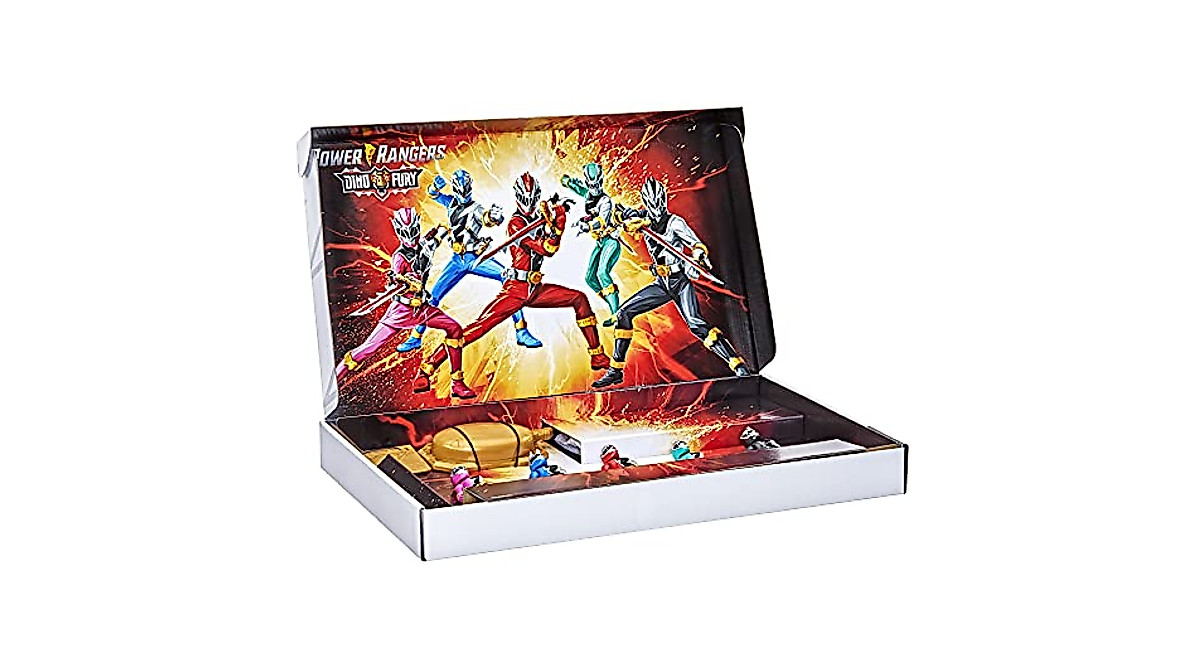 Power Rangers Dino Fury 5-Pack Action Figures with Keys & Sabers