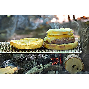 Combo 2-Pack - The Original Bushcraft Grill - Welded Stainless Steel High Strength Mesh (Campfire Rated) - Expedition Research LLC