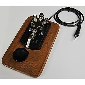 MFJ-553 Telegraph Straight Key w/Wood Base