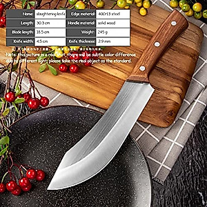 Meat Cleaver, 7.5 inch Kitchen special butcher cutlass knife chef carving meat picking knife chopping chicken and duck slicing double kitchen knife (Color : J-cd93, Kitchen Knife Size : 7.5 inch)