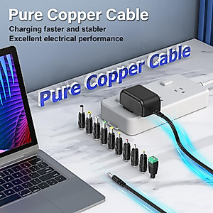 24V 2A 1.5A AC Adapter 24.0V 2.0A Charger 48W Switching Power Supply DC 24V 2000mA 1800mA 1500mA 1300mA 1200mA CordRegulated Transformer Adaptor with 10 Interchangeable Jacks UL Listed Plug