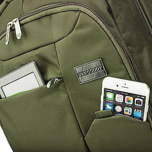 Vangoddy Germini 15.6 Inch Laptop Backpack Casual Daypack for Acer Aspire, Chromebook 15, Asus Aspire E5, ROG, Razer Blade, Toshiba Satellite, Tecra Series 14 inch 15.6 inch Laptop, Olive Green