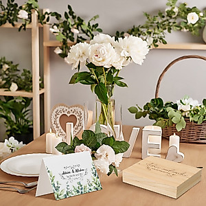 Ctosree 50 Pcs Advice and Wishes Card for The New Mr and Mrs Wedding Advice Card for Bridal Shower with 1 Advice Card Box Reception Guest Book for Bride Groom Newlywed Engagement Party Decoration